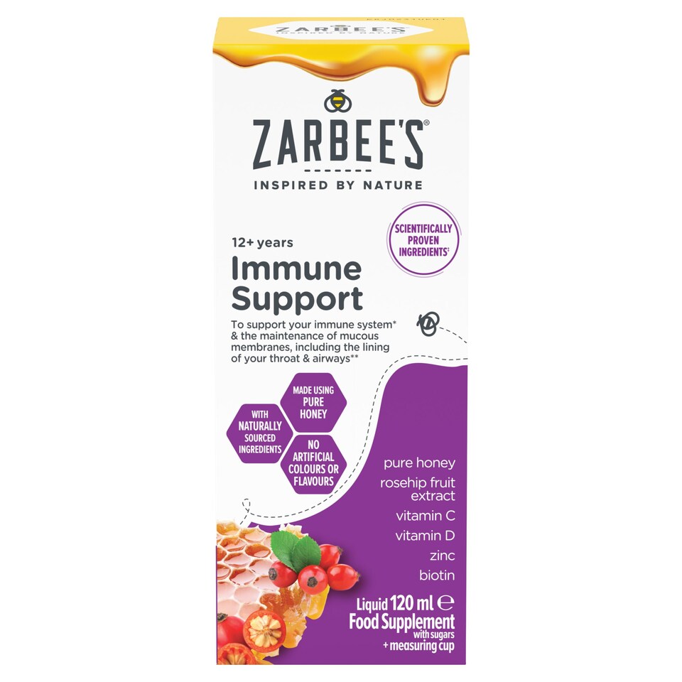 Zarbee's 12+ Years Adult immune support 120ml - Tesco Groceries