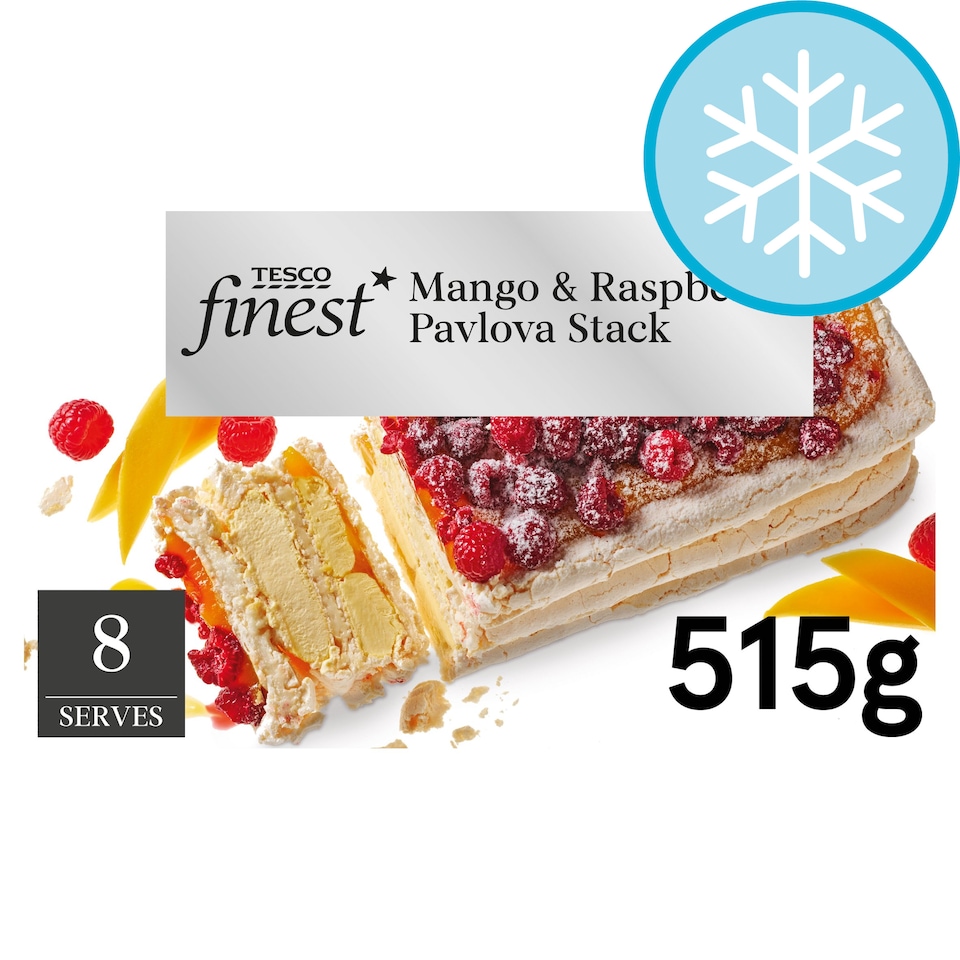 Tesco Finest Mango & Raspberry Pavlova Stack 515G - Tesco Groceries