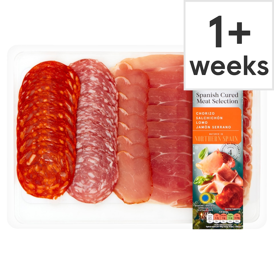 Tesco Finest Spanish Cured Meat Selection 188G - Tesco Groceries