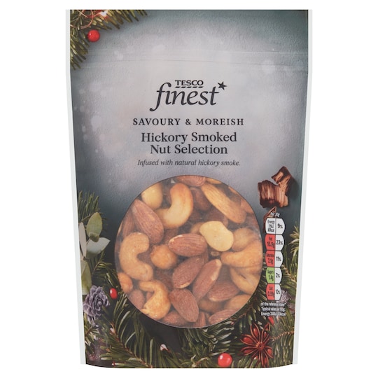 Tesco Finest Hickory Smoked Nut Selection 225G - Tesco Groceries