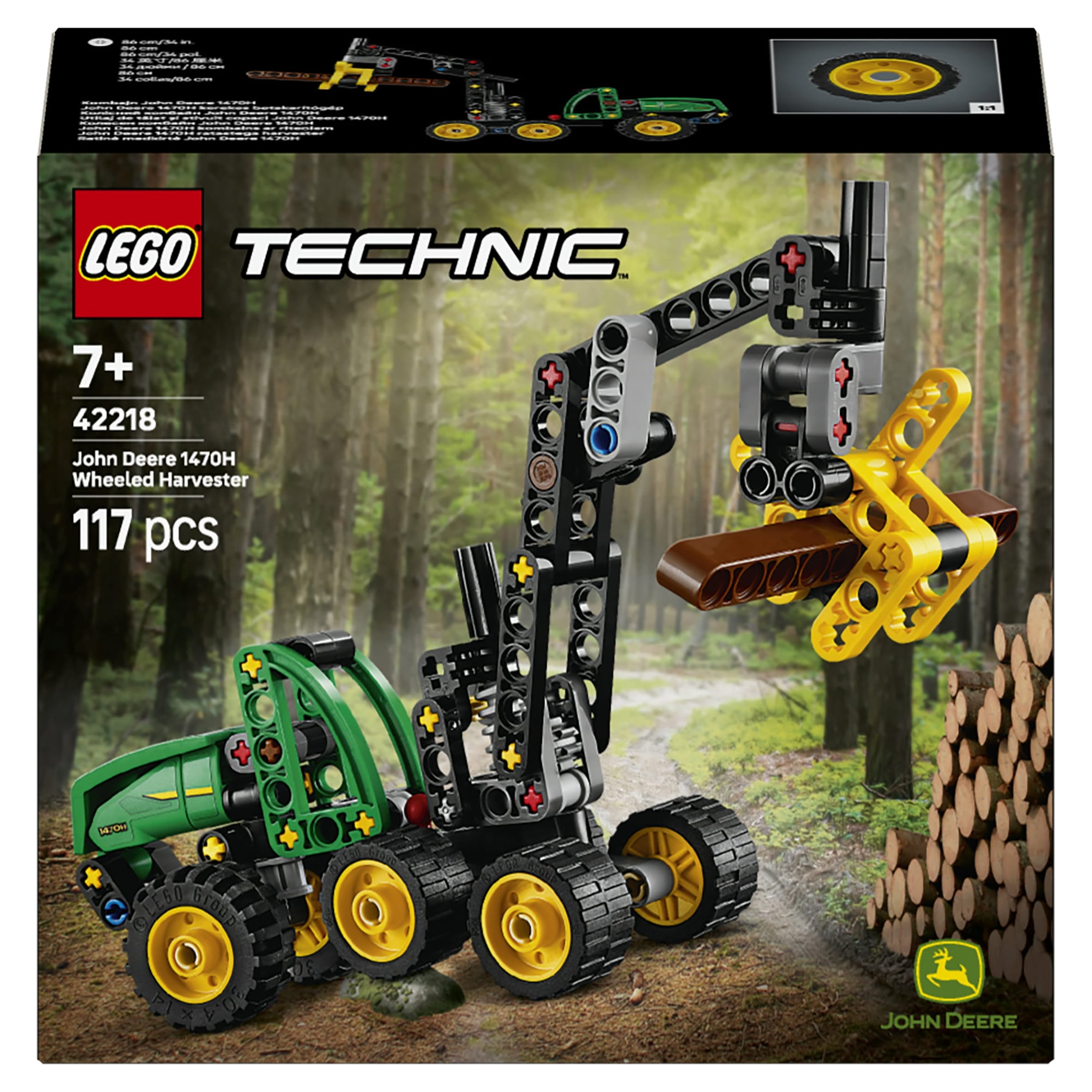 LEGO Technic 42218 John Deere 1470H kerekes betakarítógép - Tesco Groceries