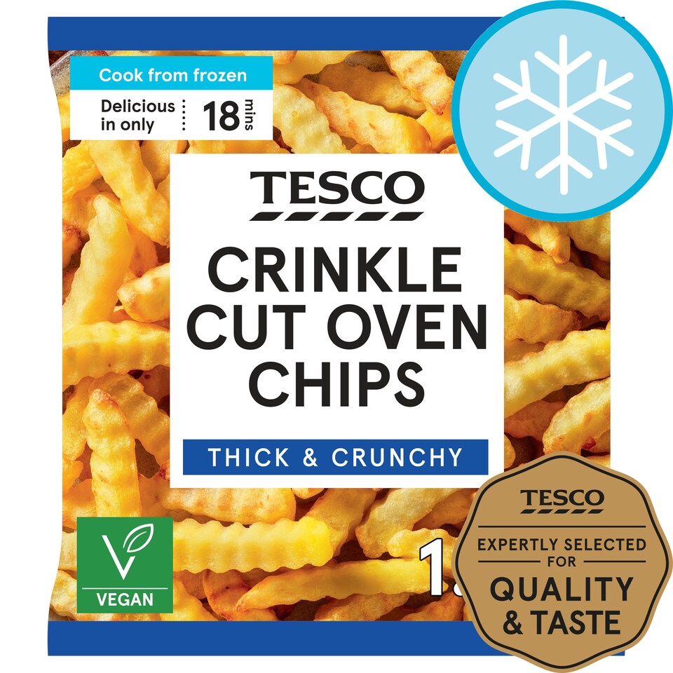 Tesco Crinkle Cut Oven Chips 1.5Kg - Tesco Groceries