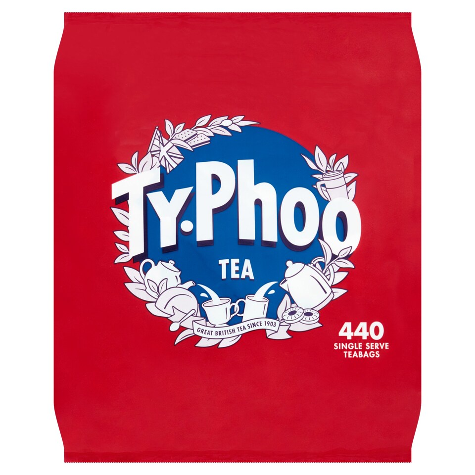 Typhoo Tea 440 Single Serve Tea Bags 1Kg - Tesco Groceries