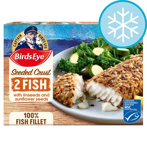 Birds Eye Seeded Crust 2 Fish Fillets With Linseeds 220G - Tesco Groceries