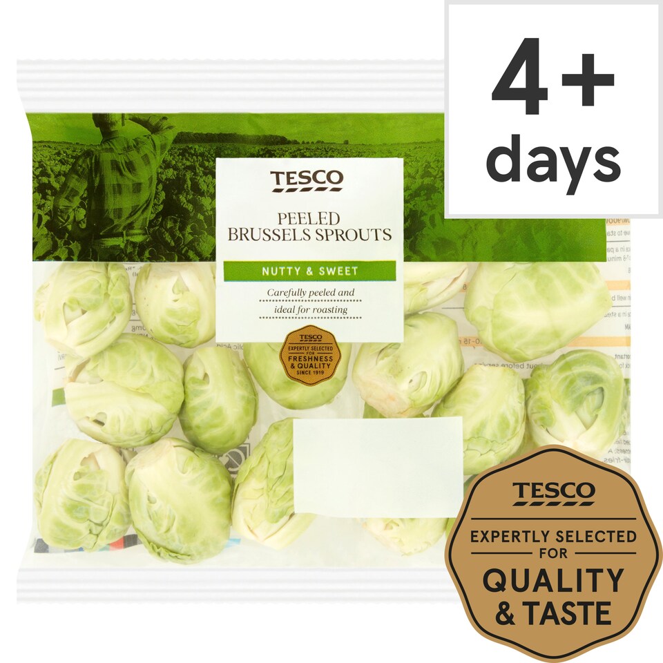 Tesco Peeled Brussels Sprouts 200G - Tesco Groceries