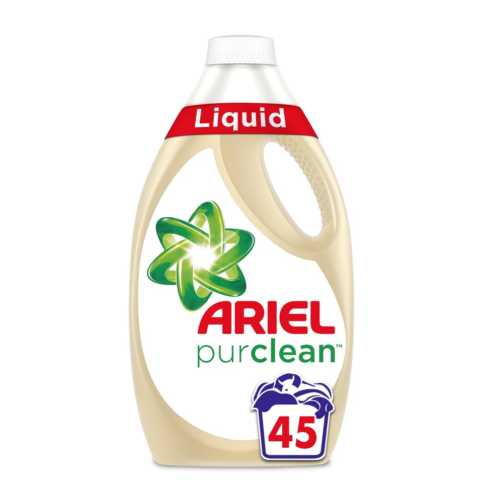 Ariel Purclean Washing Liquid 1575Ml 45 Wash - Tesco Groceries