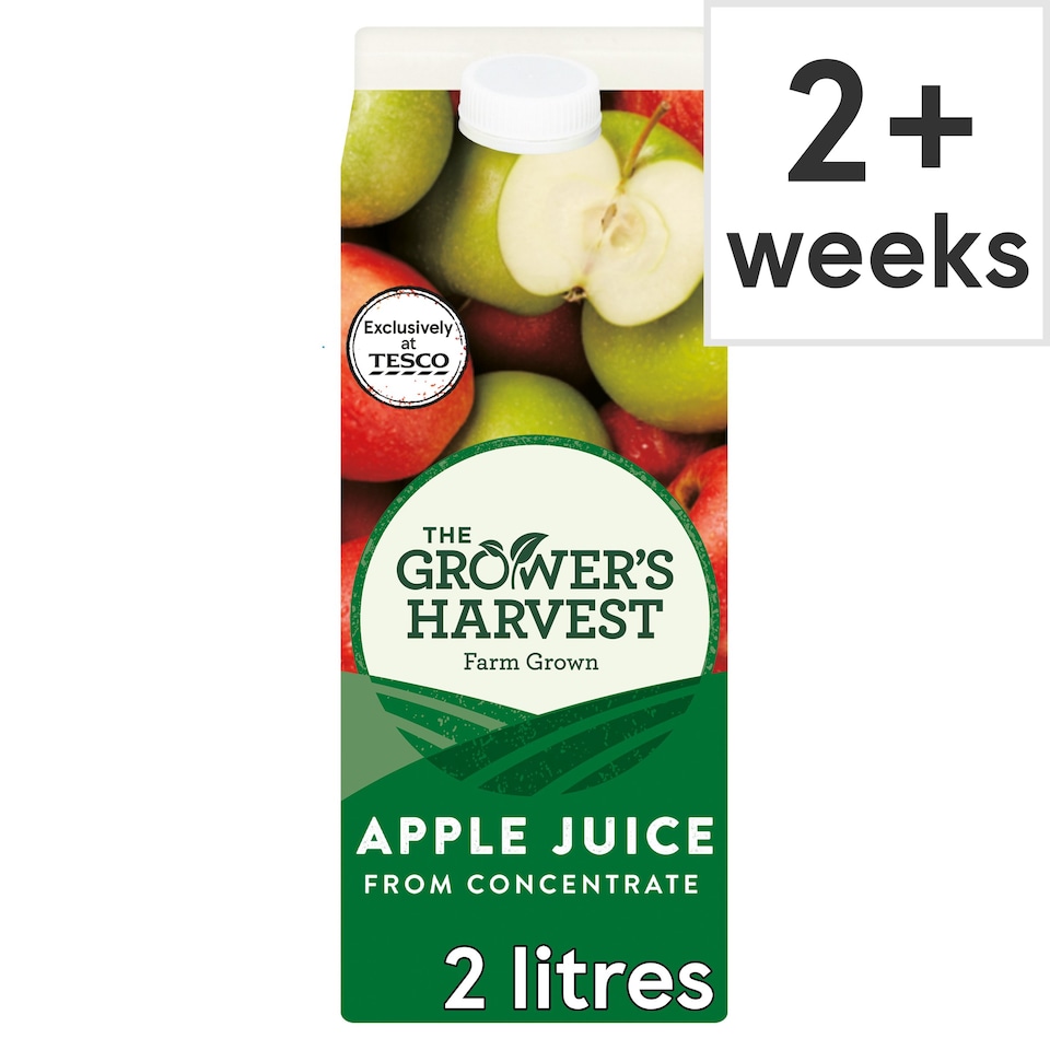 Growers Harvest Pure Apple Juice 2 Litre - Tesco Groceries