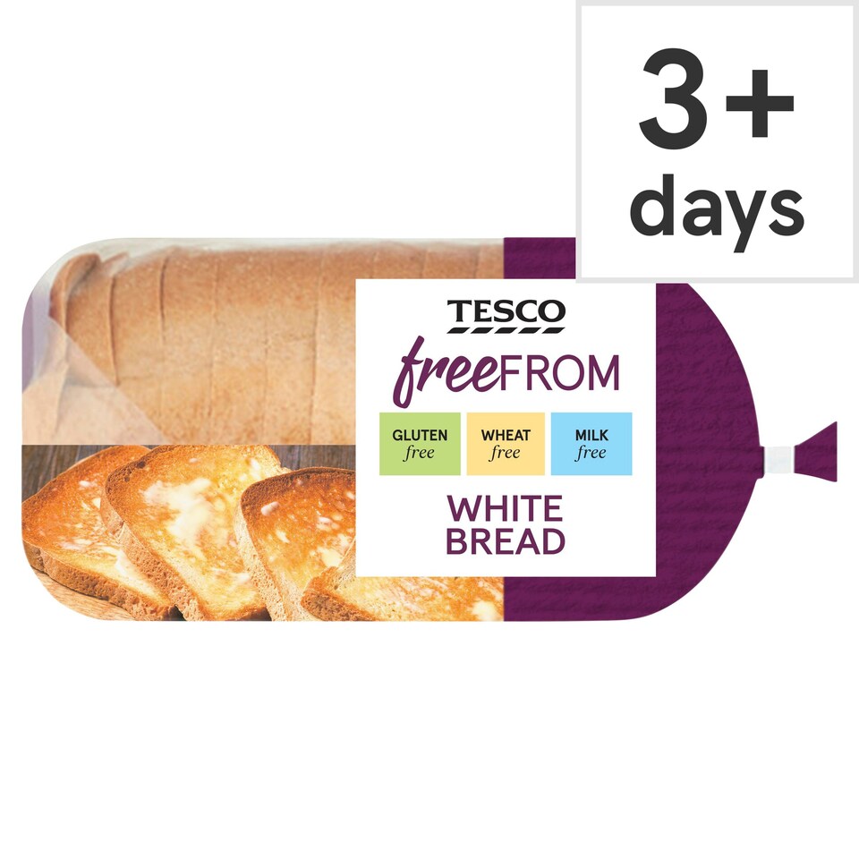Tesco Free From Sliced White Bread 550G - Tesco Groceries