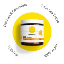 Cannaray Cbd Gummies 300Mg Orange 30 Pack - Tesco Groceries