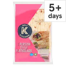 Deli Kitchen 2 Persian Style Flatbreads 180G - Tesco Groceries