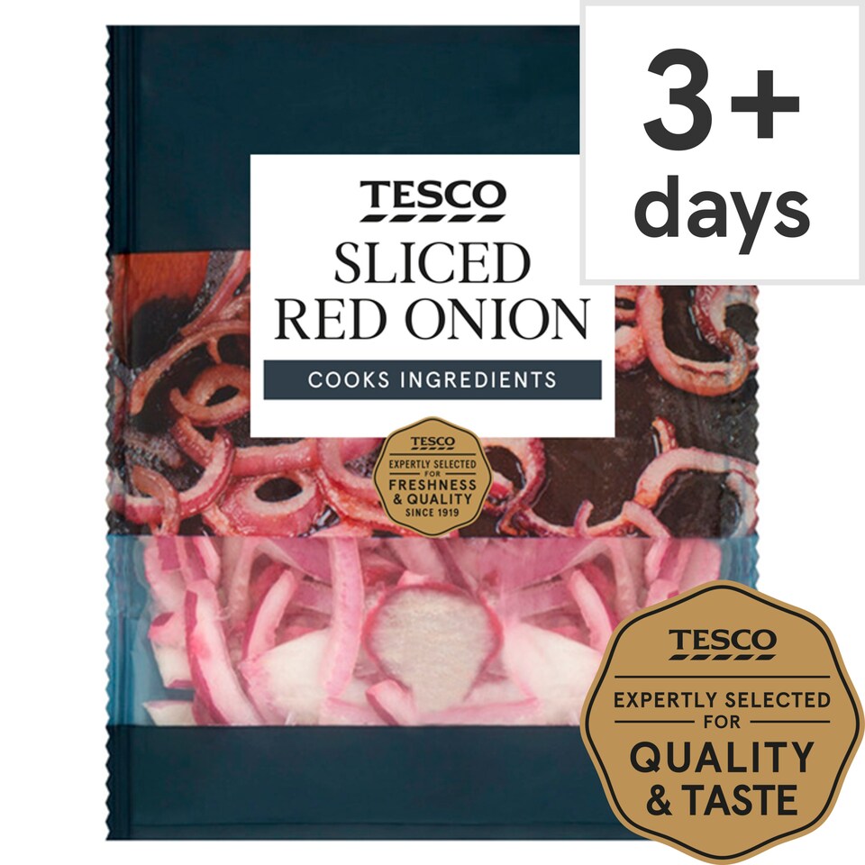 Tesco Sliced Red Onion 180G - Tesco Groceries