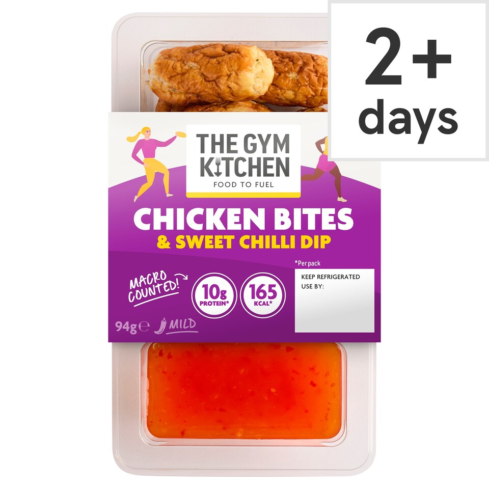 The Gym Kitchen Chicken Sausage with Sweet & Sour Dip 94G - Tesco Groceries