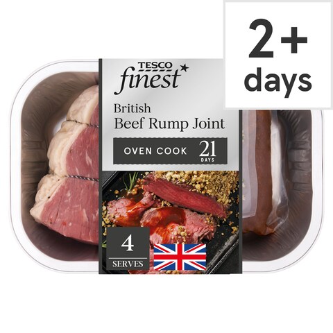 Tesco Finest British Beef Rump Roasting Joint 630g - Tesco Groceries