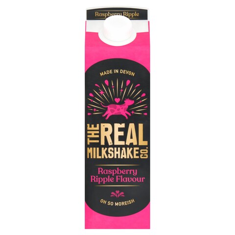 The Real Milkshake Co. Raspberry Ripple Flavour Milk Drink 1 Litre ...