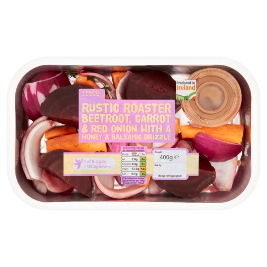 Tesco Beetroot Carot Red Onion Roast With Drizzle 400G - Tesco Groceries