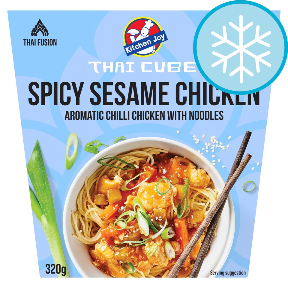 Kitchen Joy Spicy Sesame Chicken Aromatic Chilli with Noodles 320g ...