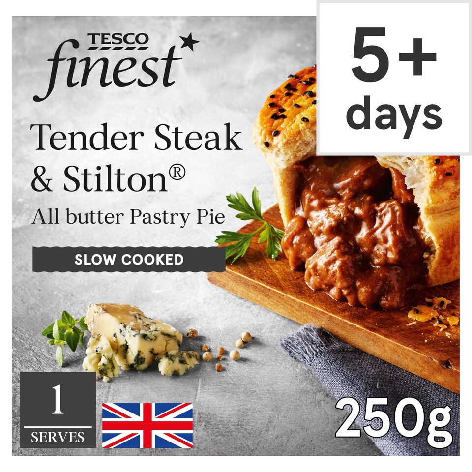 Tesco Finest Steak & Stilton Pie 250G - Tesco Groceries