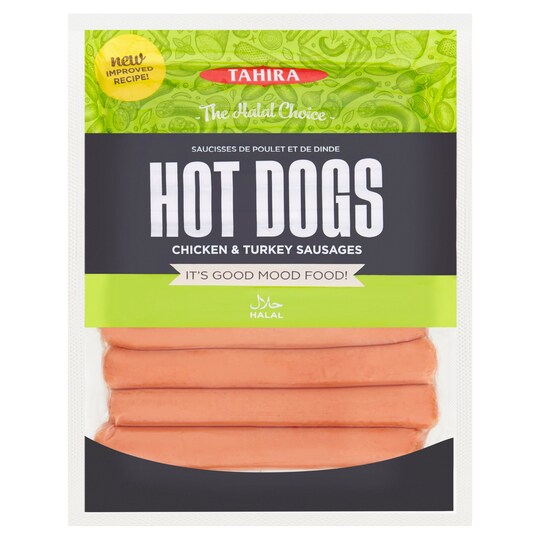 Tahira Chicken Smoked Sausages Hot Dogs 500G - Tesco Groceries