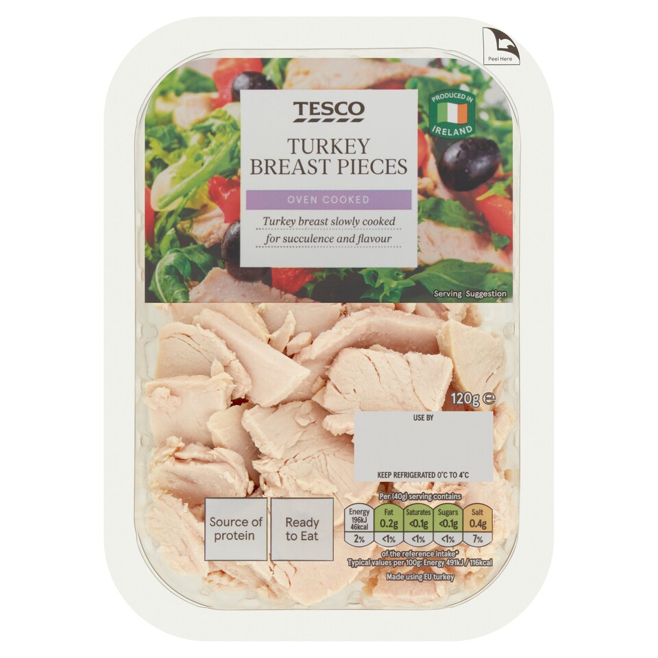 Tesco Turkey Breast Pieces 120G - Tesco Groceries