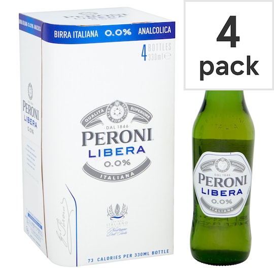 Peroni Libera Alcohol Free 4X330ml Bottle - Tesco Groceries