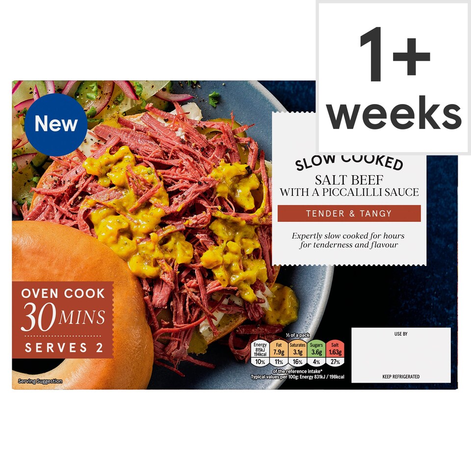 Tesco Slw/Ck Salt Beef With Piccalilli 385G - Tesco Groceries