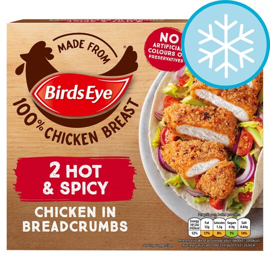 Birds Eye Chicken In B/Cmb Hot & Spicy 180G - Tesco Groceries