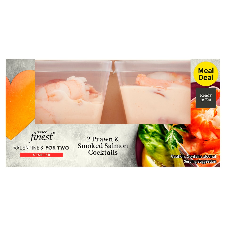 Tesco Finest Prawn And Smoked Salmon Cocktail 176g Tesco Groceries