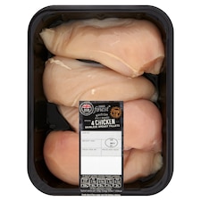 Tesco Finest 4 Cornfed Chicken Breast Fillets 580-800G - Tesco Groceries