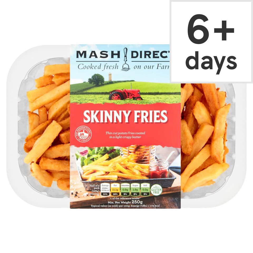 Mash Direct Skinny Fries 250G - Tesco Groceries