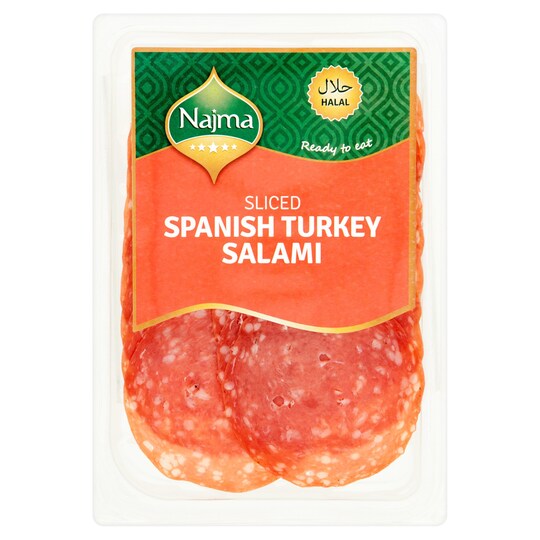Najma Spanish Turkey Salami 80G - Tesco Groceries