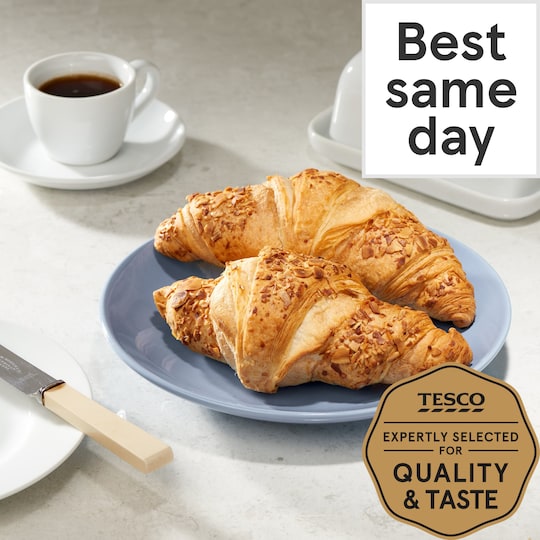 Tesco All Butter Almond Croissant 2 Pack - Tesco Groceries