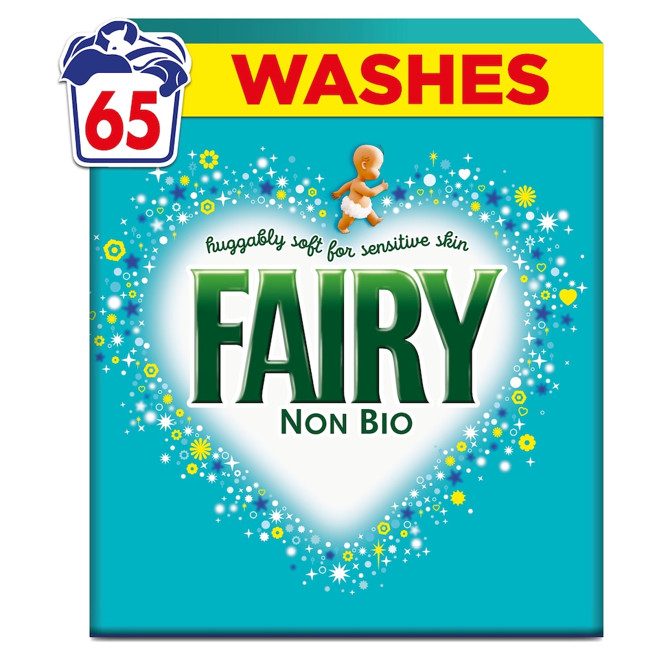 Fairy Non Bio Washing Powder 65 Washes 3250g - Tesco Groceries