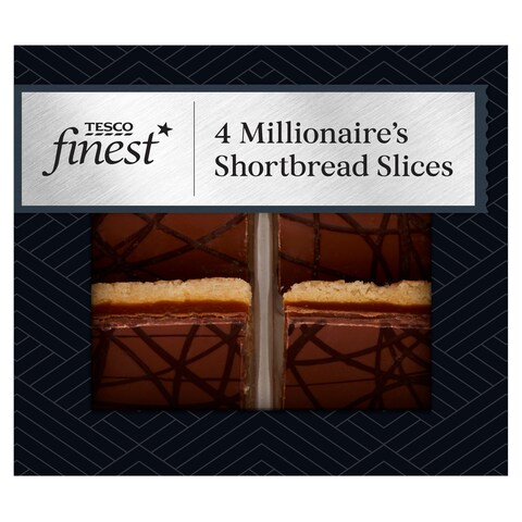 Tesco Finest Millionaire Shortbread Slices 4 Pack - Tesco Groceries