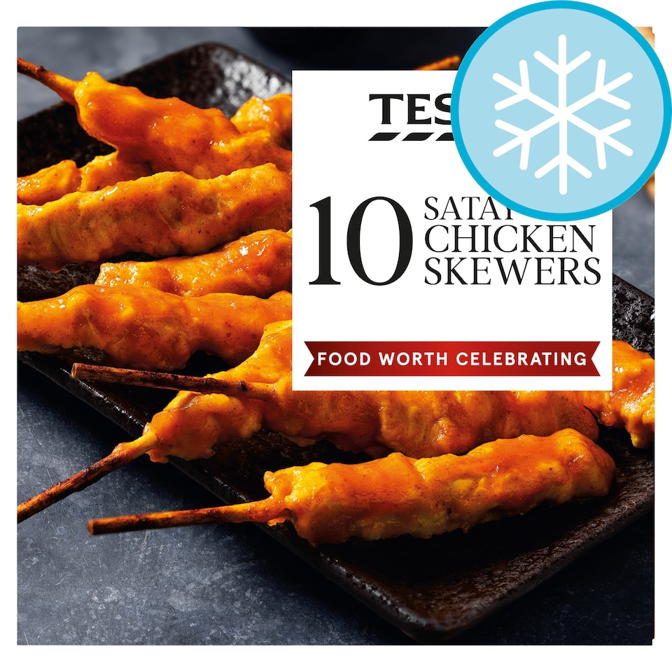 Tesco 10 Satay Chicken Skewers 180g - Tesco Groceries