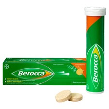 Berocca Orange Effervescent Vitamin Energy Tablets 15S - Tesco Groceries