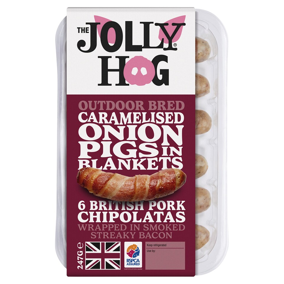 The Jolly Hog Caramelised Onion Pigs In Blankets 247g - Tesco Groceries