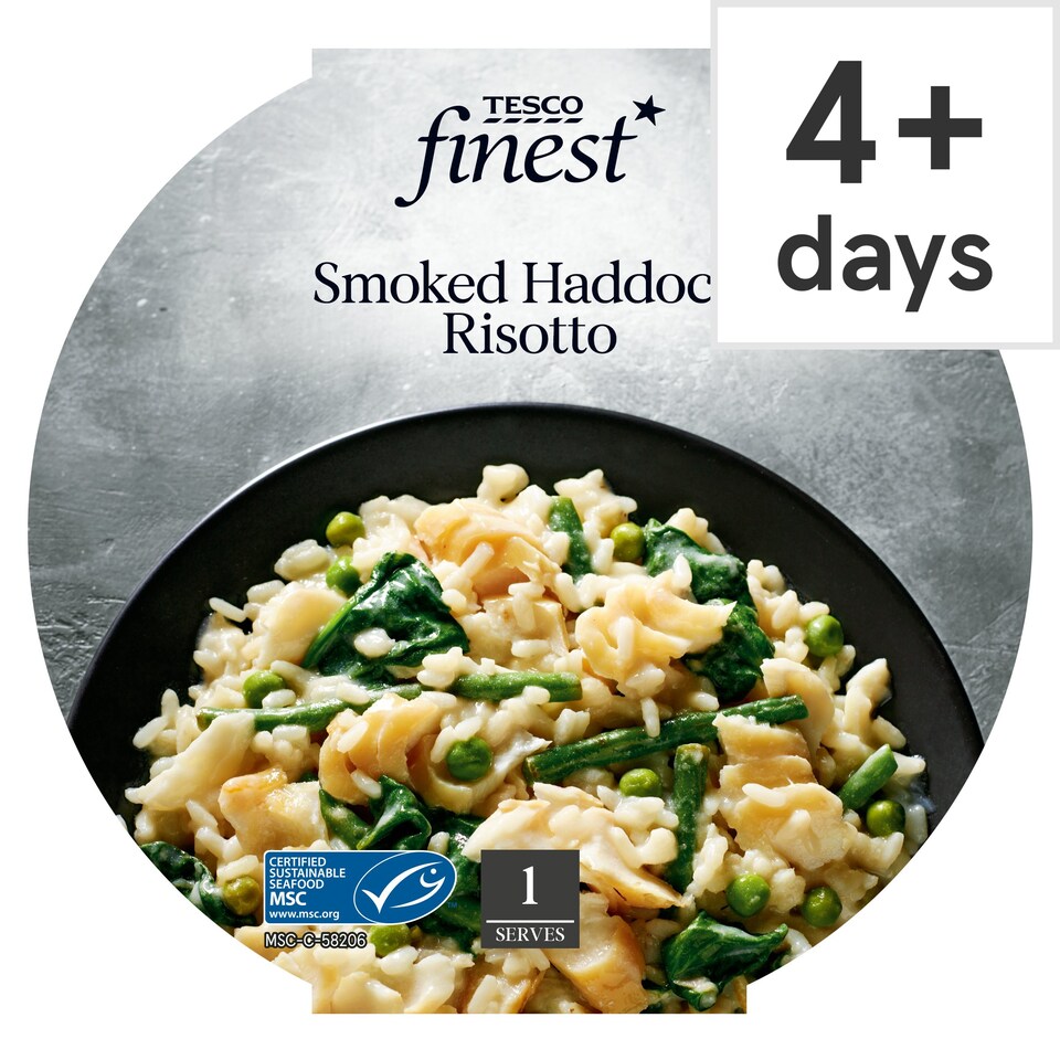 Tesco Finest Smoked Haddock Risotto 395G - Tesco Groceries
