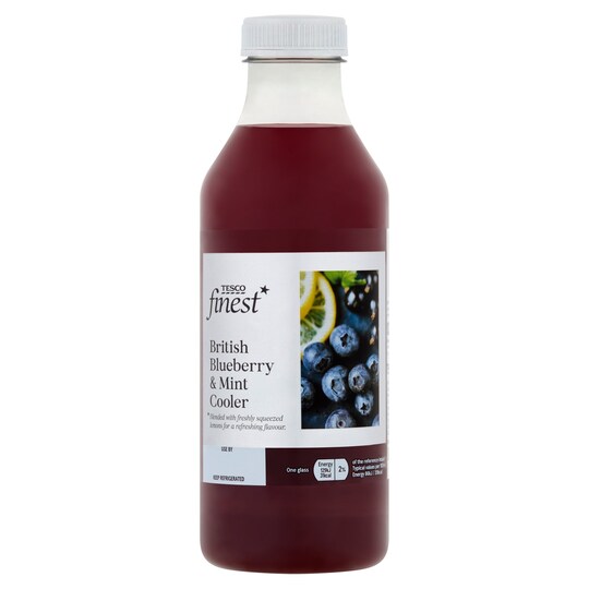 Tesco Finest British Blueberry & Mint Cooler 750Ml - Tesco Groceries