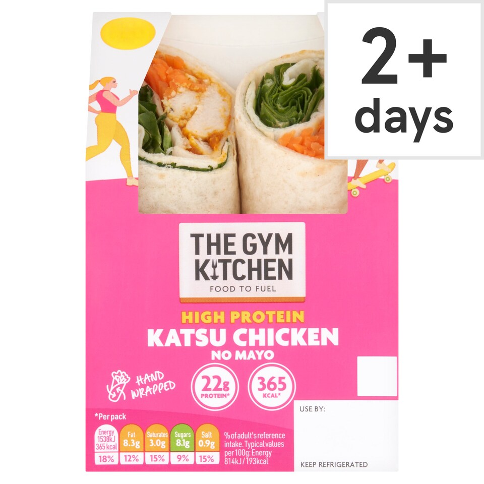 The Gym Kitchen Katsu Chicken Wrap - Tesco Groceries