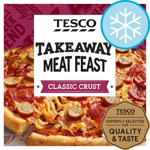 Tesco Takeaway Meat Feast Pizza 531G - Tesco Groceries