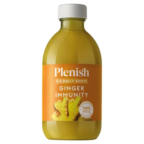 Plenish 5 Shots Ginger Immunity 300Ml - Tesco Groceries
