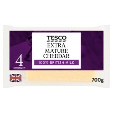 Tesco Extra Mature Cheddar 700G - Tesco Groceries