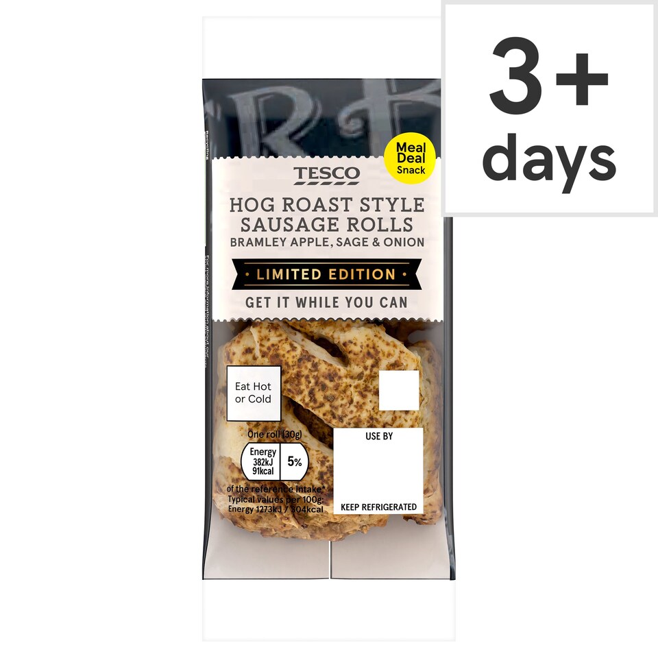 Tesco Hog Roast Style Sausage Rolls 60g - Tesco Groceries