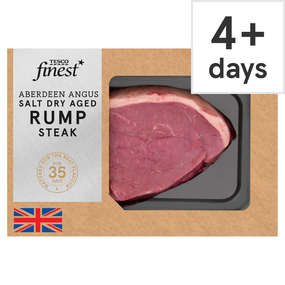 Tesco Finest AA Salt Dry Aged Beef Rump Steak - Tesco Groceries
