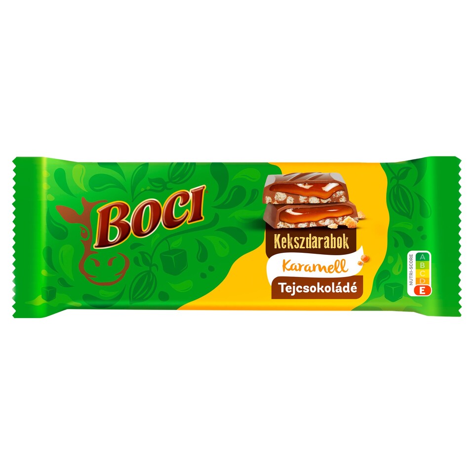 Boci tejcsokoládé ropogós rizzsel és karamell töltelékkel 87 g - Tesco ...