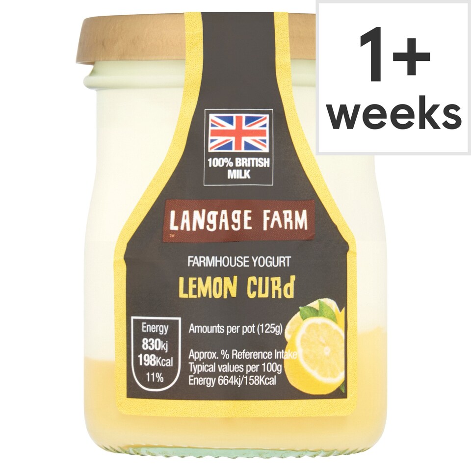 Langage Farm Farmhouse Yogurt Lemon Curd 125g - Tesco Groceries