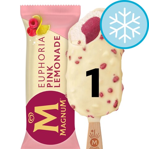 Magnum Euphoria White Chocolate, Pink Lemonade Ice Cream Stick 90ml ...