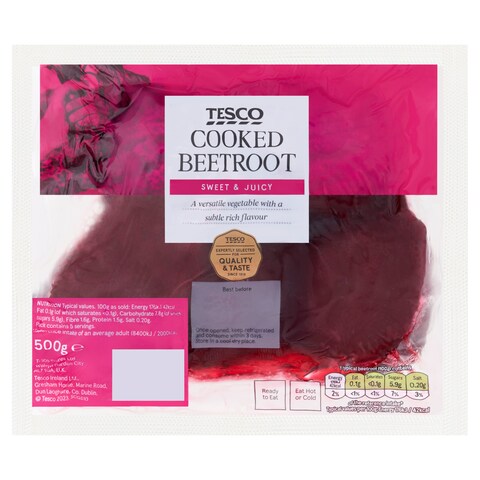 Tesco Cooked Beetroot 500g - Tesco Groceries