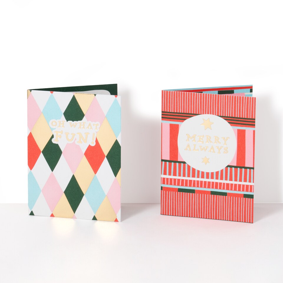 Paperchase Christmas 6pk Merry Everything Cards - Tesco Groceries