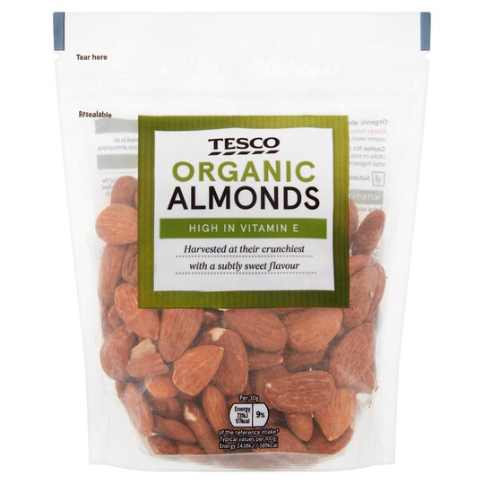 Tesco Organic Almonds 200 G - Tesco Groceries
